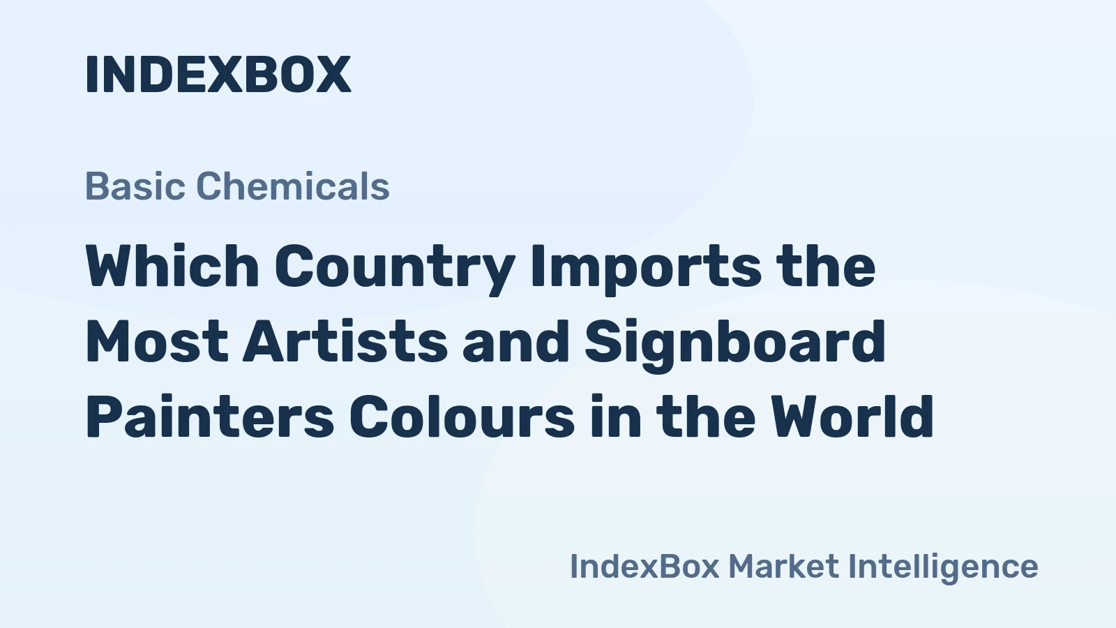 Which Country Imports the Most Artists and Signboard Painters Colours in the World?