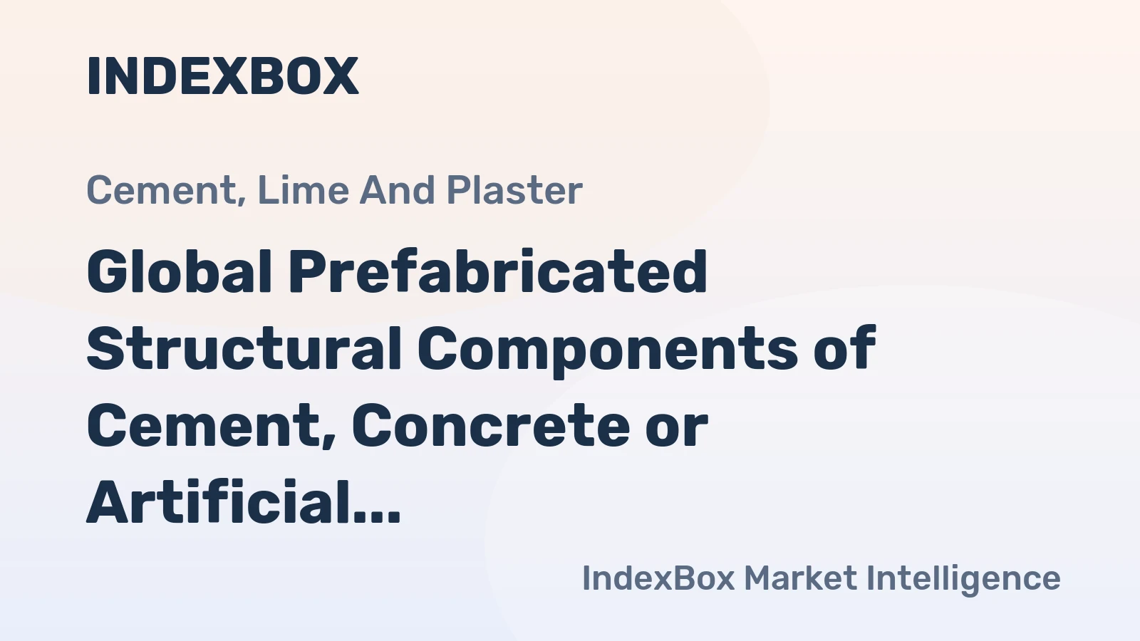 Global Prefabricated Structural Components of Cement, Concrete or Artificial Stone Market: Projected to Reach 753M Tons in Volume and $293.8B in Value by 2035
