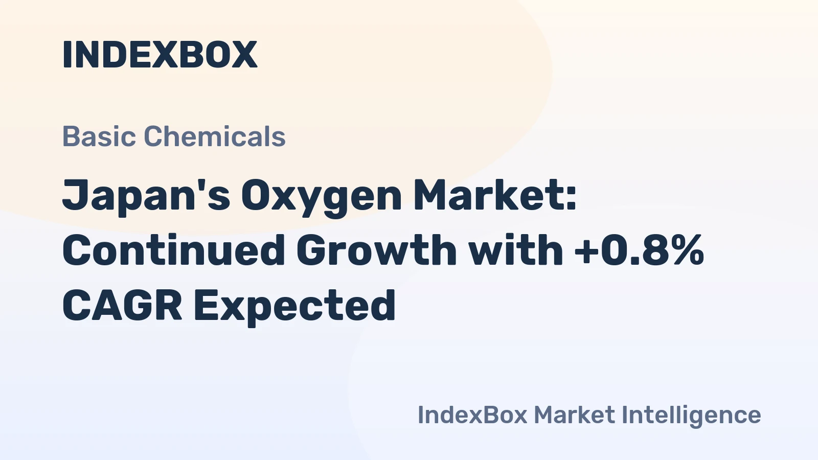 Japan's Oxygen Market: Continued Growth with +0.8% CAGR Expected