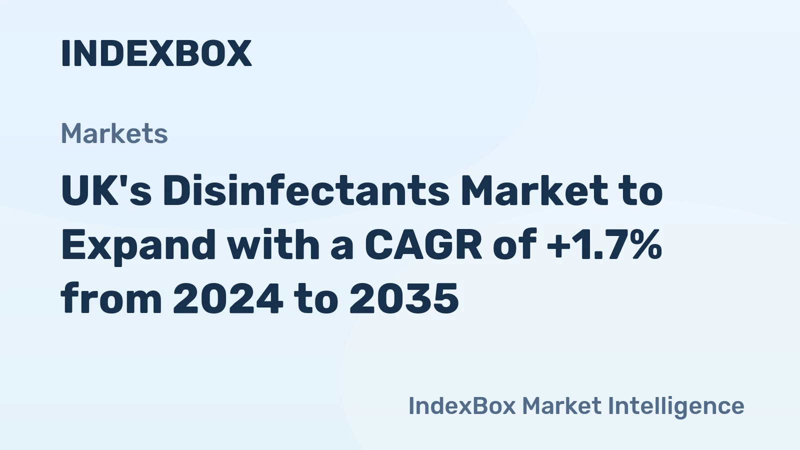 UK's Disinfectants Market to Expand with a CAGR of +1.7% from 2024 to 2035