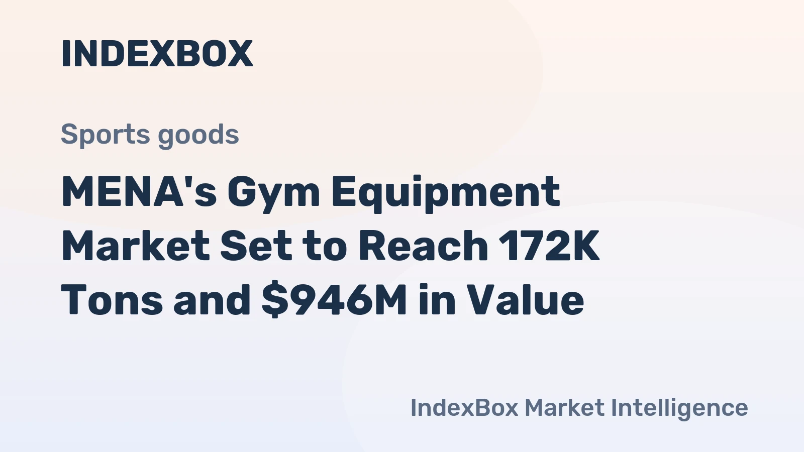 MENA's Gym Equipment Market Set to Reach 172K Tons and $946M in Value