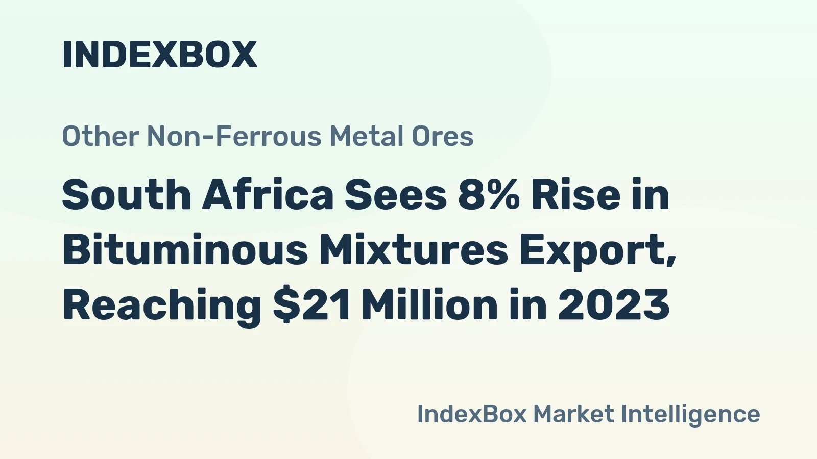 South Africa Sees 8% Rise in Bituminous Mixtures Export, Reaching $21 Million in 2023