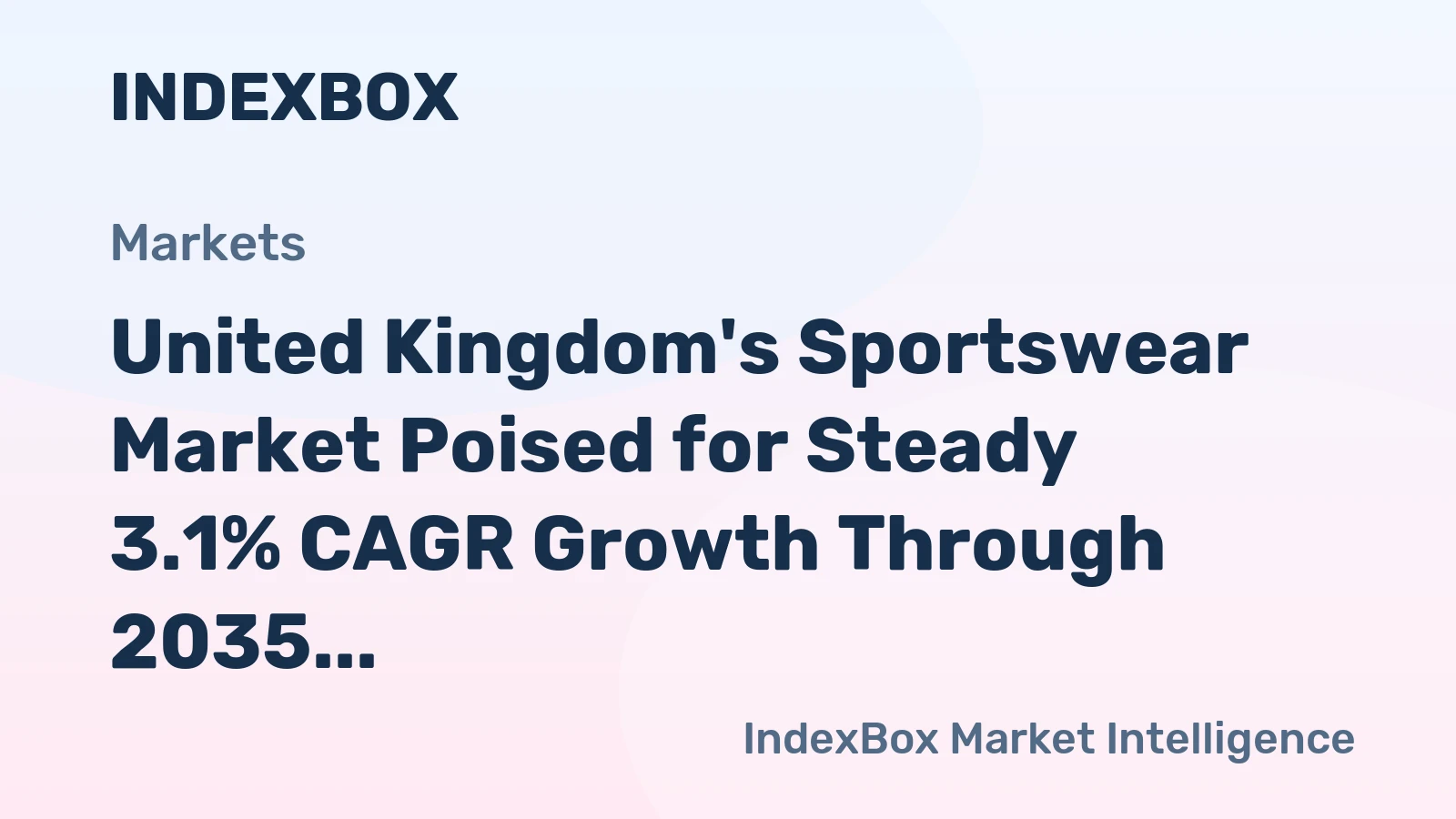 United Kingdom's Sportswear Market Poised for Steady 3.1% CAGR Growth Through 2035