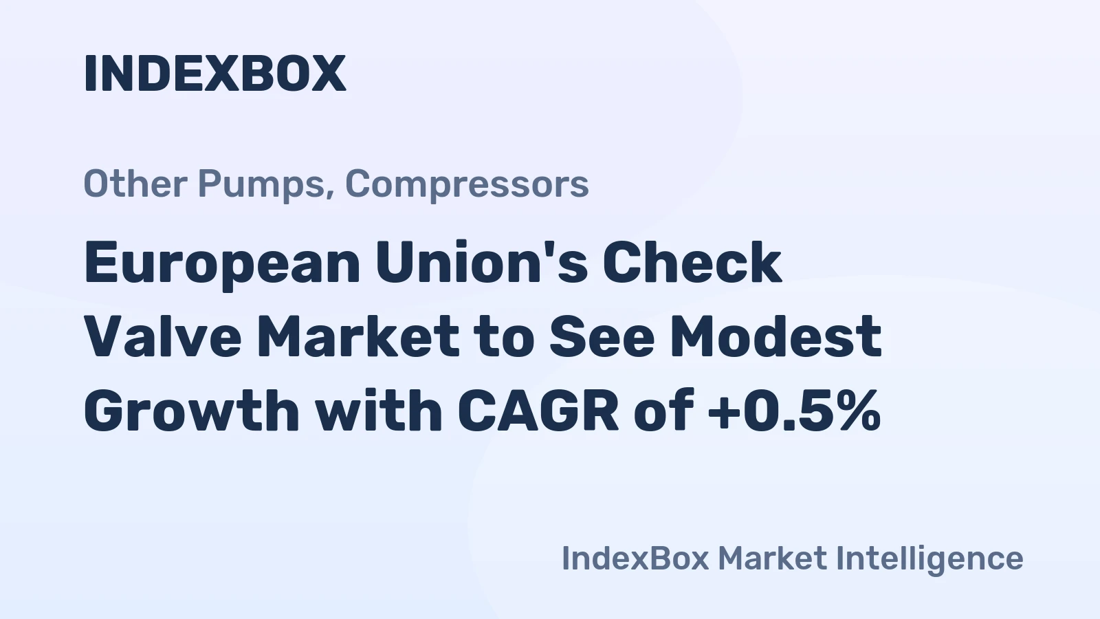 European Union's Check Valve Market to See Modest Growth with CAGR of +0.5%