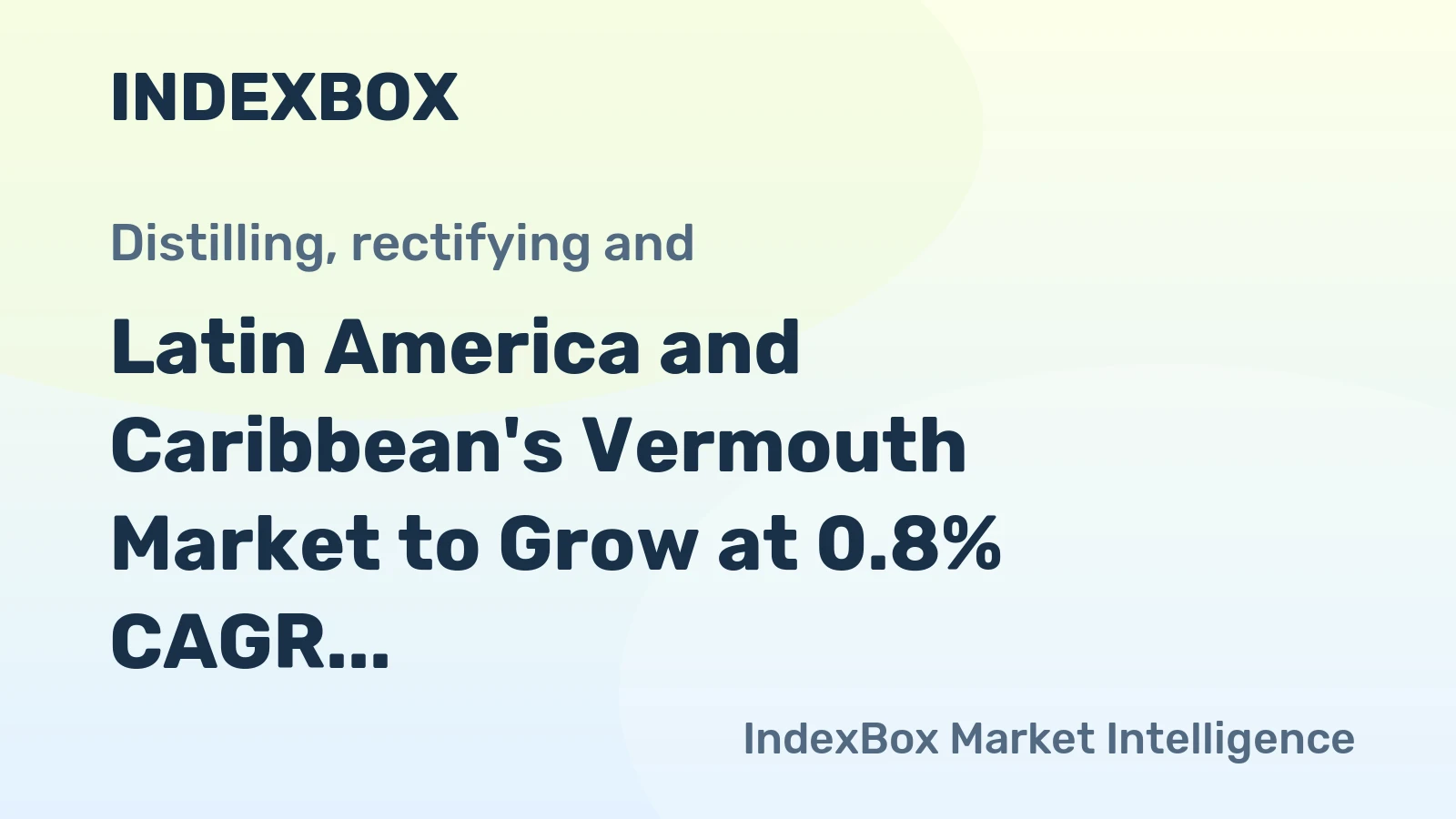Latin America and Caribbean's Vermouth Market to Grow at 0.8% CAGR, Reaching 257M Litres by 2035