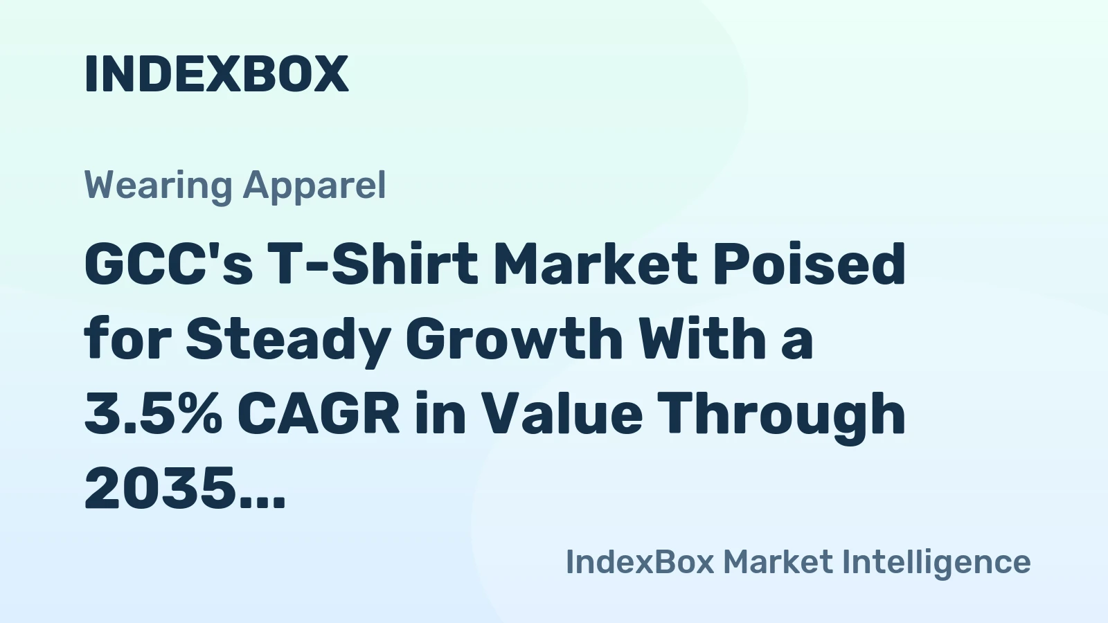 GCC's T-Shirt Market Poised for Steady Growth With a 3.5% CAGR in Value Through 2035