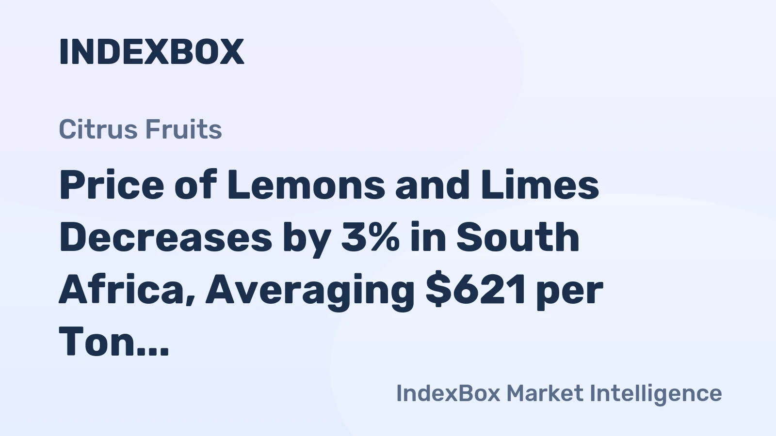 Price of Lemons and Limes Decreases by 3% in South Africa, Averaging $621 per Ton