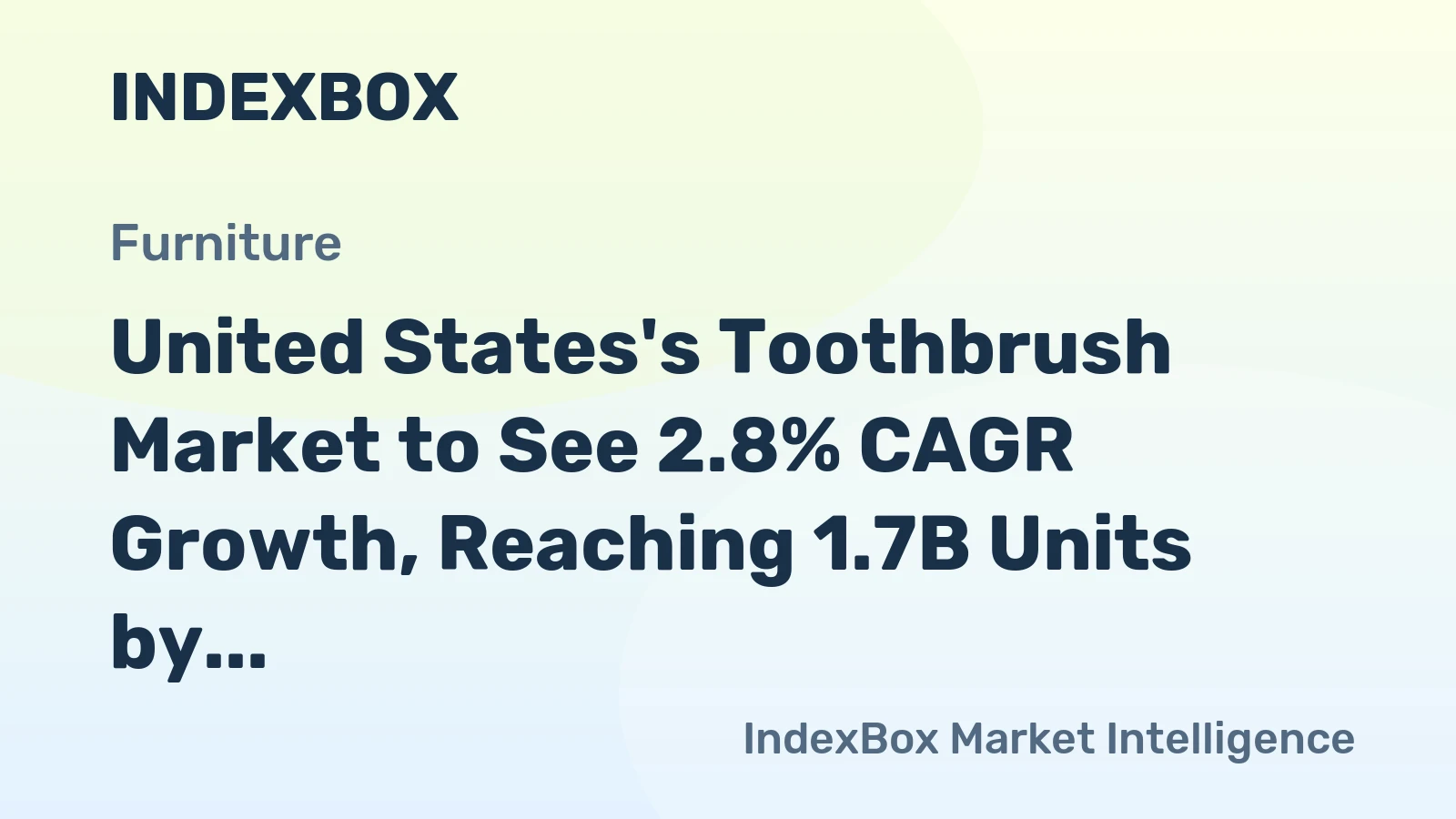 United States's Toothbrush Market to See 2.8% CAGR Growth, Reaching 1.7B Units by 2035