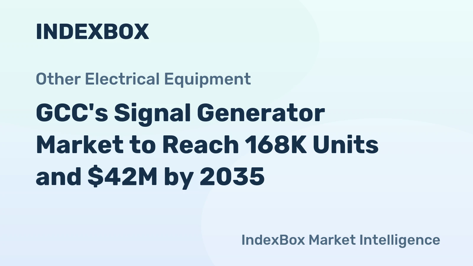 GCC's Signal Generator Market to Reach 168K Units and $42M by 2035
