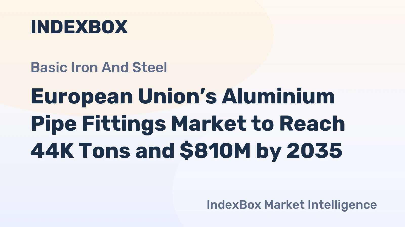 European Union’s Aluminium Pipe Fittings Market to Reach 44K Tons and $810M by 2035