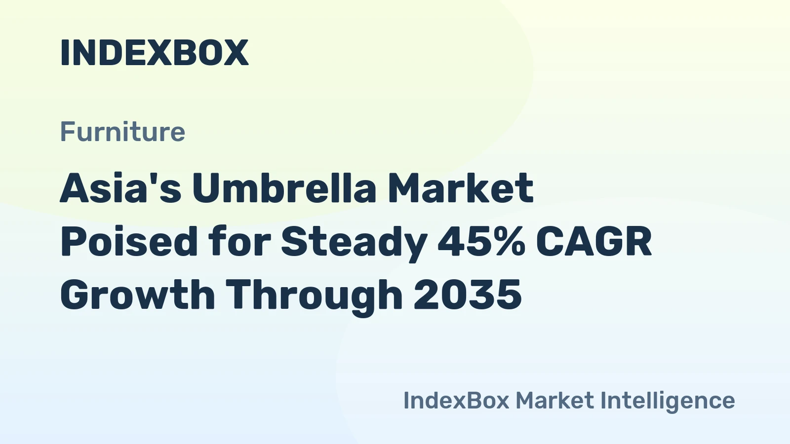 Asia's Umbrella Market Poised for Steady 45% CAGR Growth Through 2035