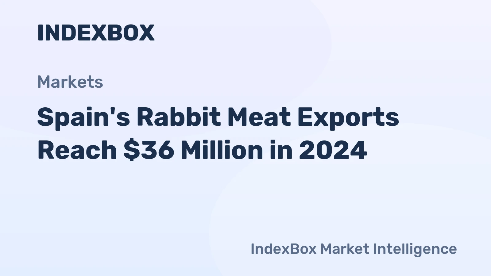 Spain's Rabbit Meat Exports Reach $36 Million in 2024