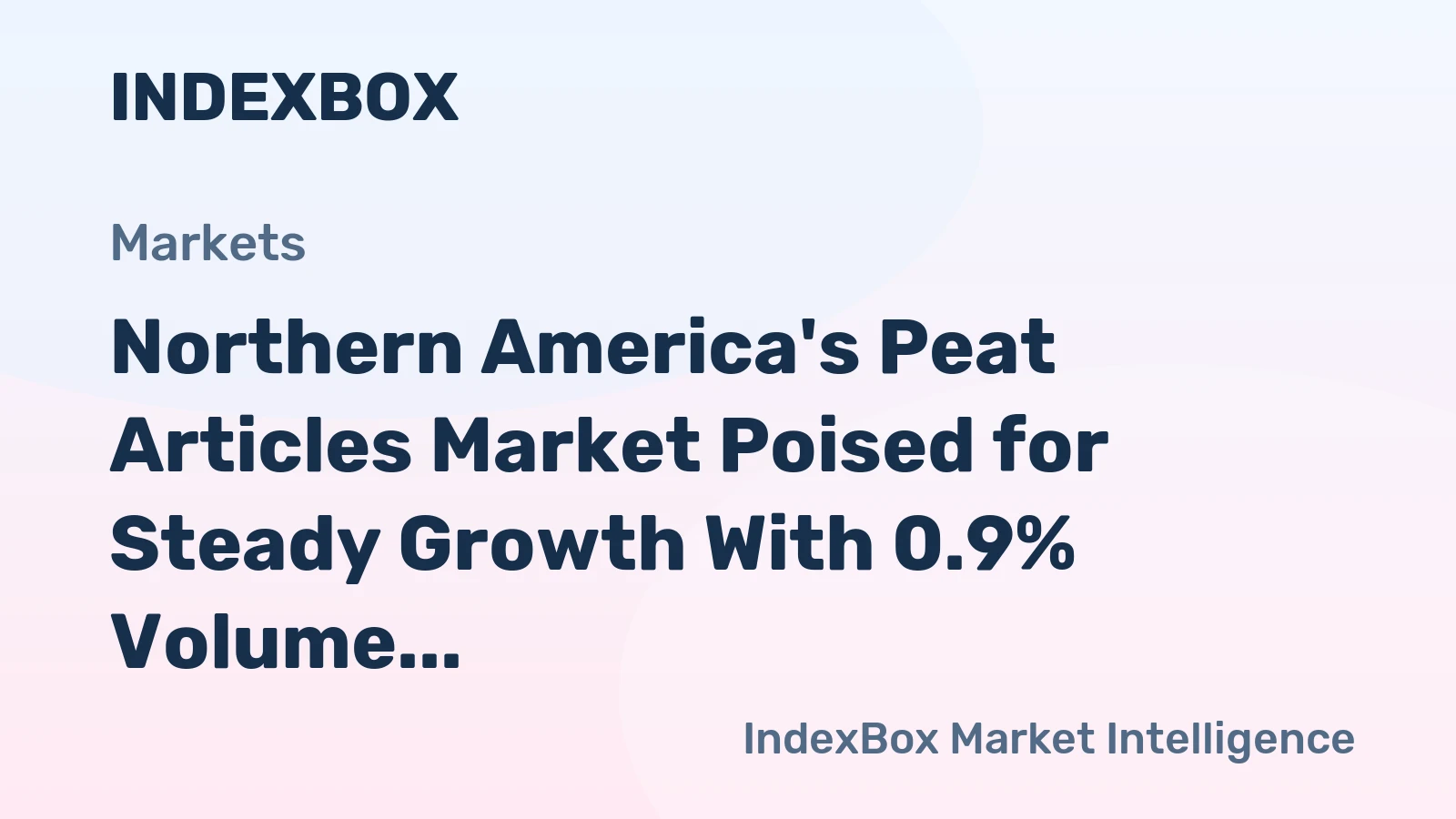 Northern America's Peat Articles Market Poised for Steady Growth With 0.9% Volume CAGR Through 2035