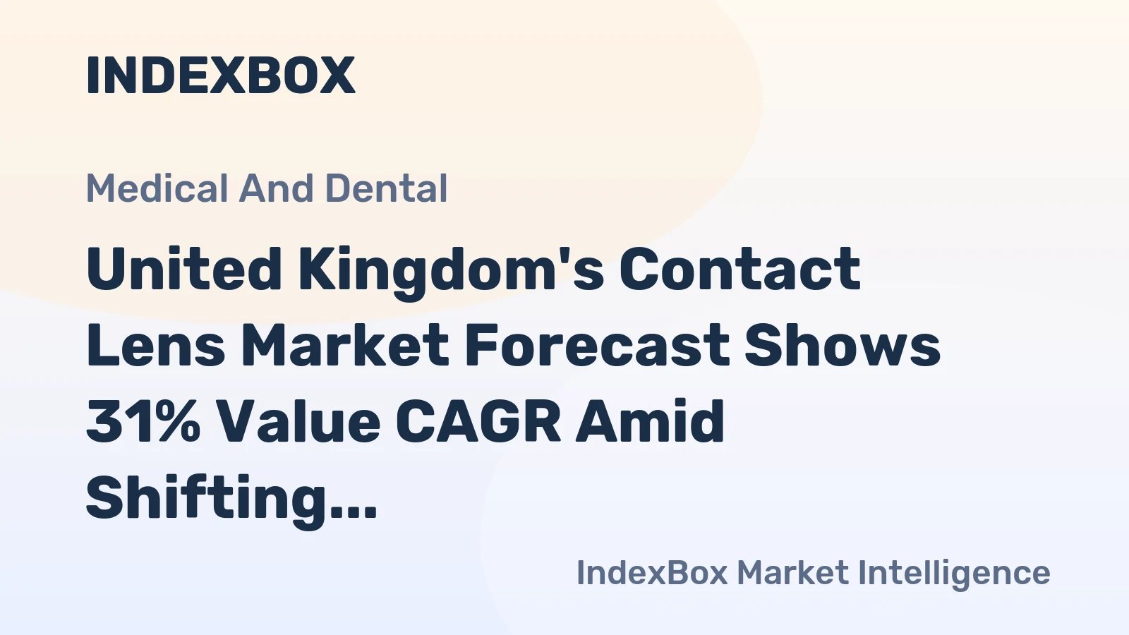 United Kingdom's Contact Lens Market Forecast Shows 31% Value CAGR Amid Shifting Trade Dynamics