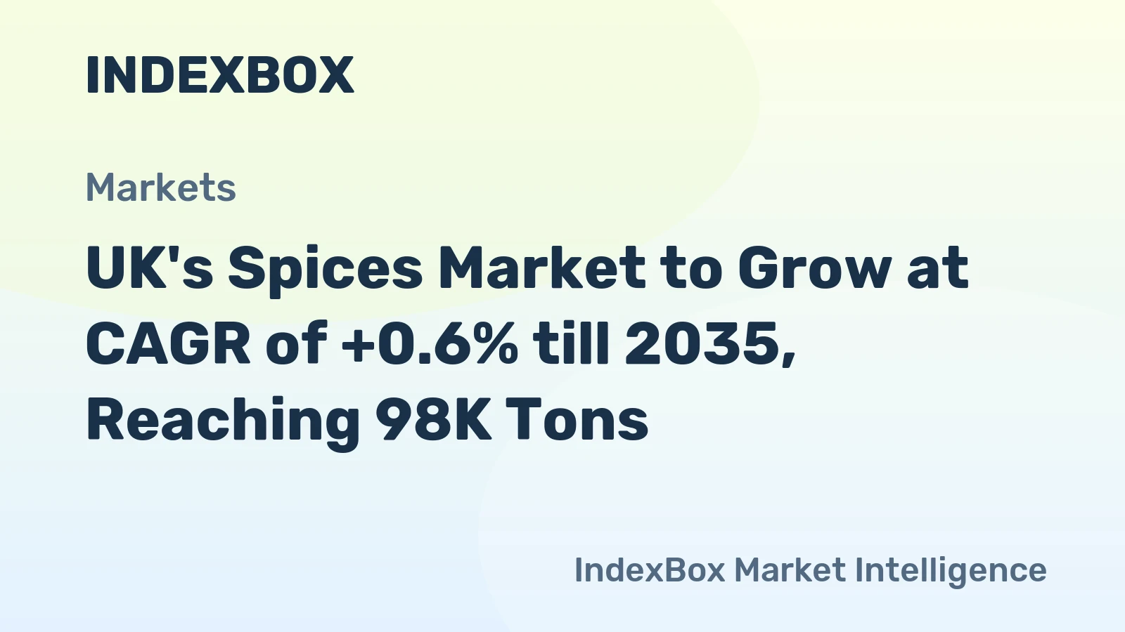 UK's Spices Market to Grow at CAGR of +0.6% till 2035, Reaching 98K Tons