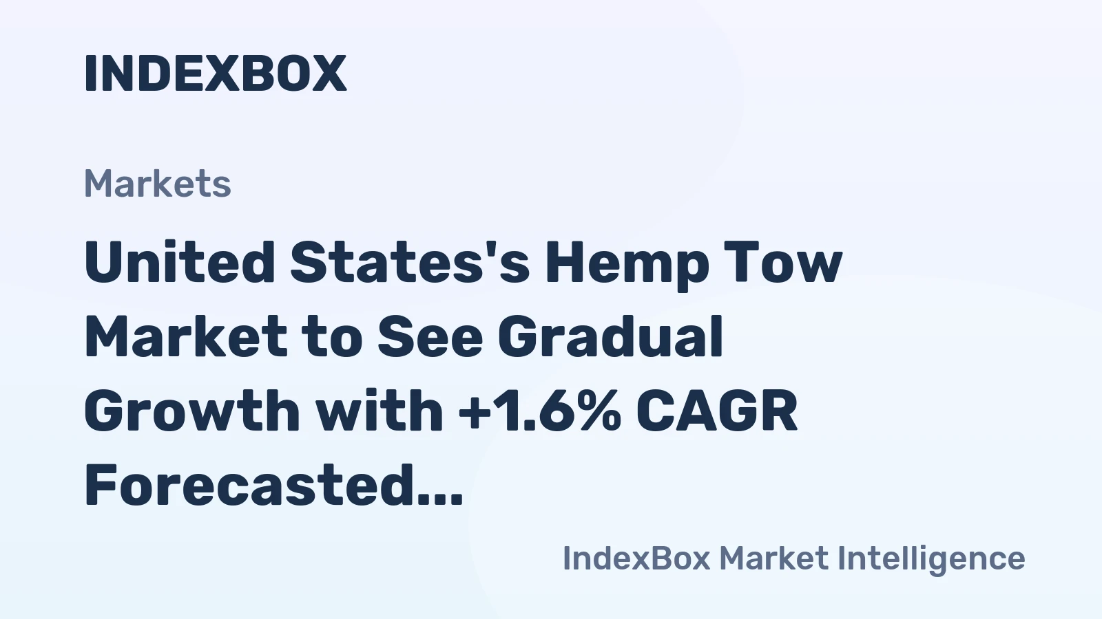 United States's Hemp Tow Market to See Gradual Growth with +1.6% CAGR Forecasted from 2024 to 2035