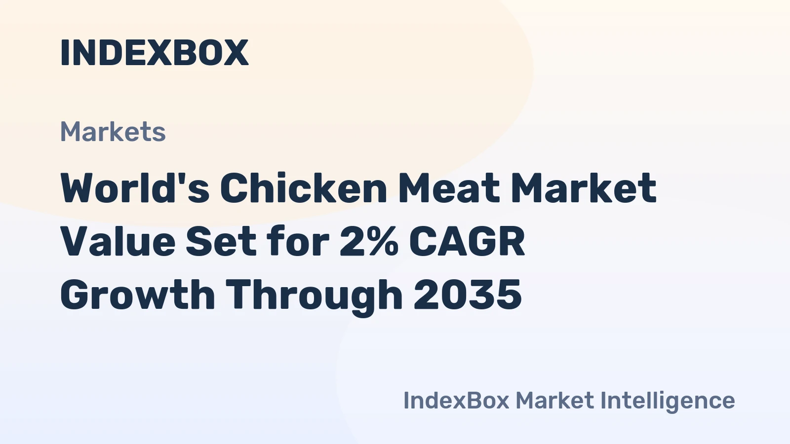 World's Chicken Meat Market Value Set for 2% CAGR Growth Through 2035