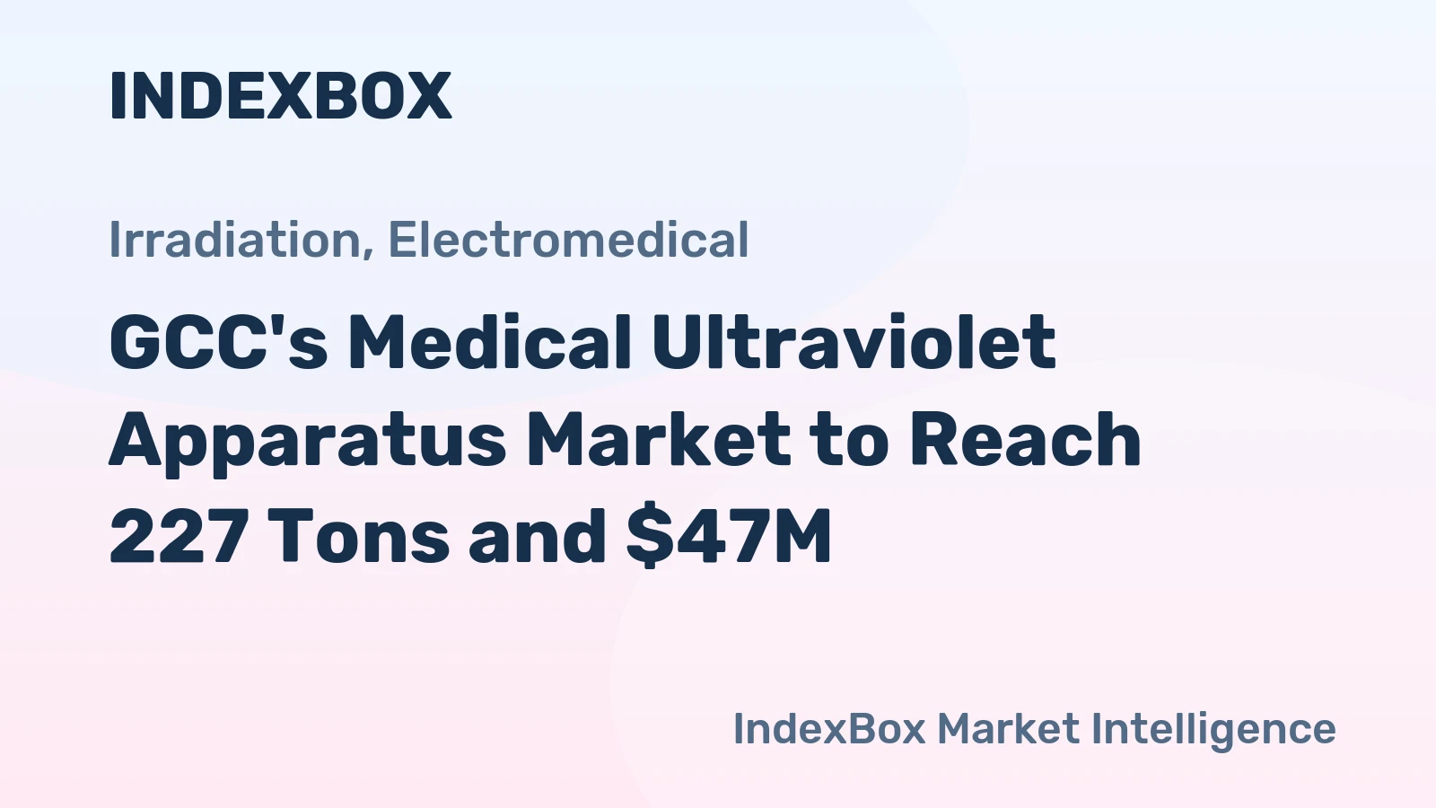 GCC's Medical Ultraviolet Apparatus Market to Reach 227 Tons and $47M