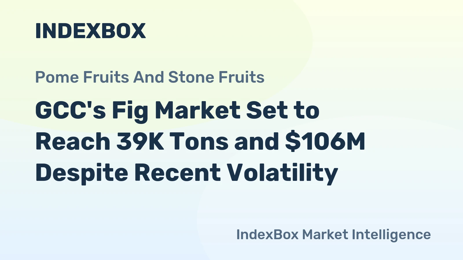 GCC's Fig Market Set to Reach 39K Tons and $106M Despite Recent Volatility