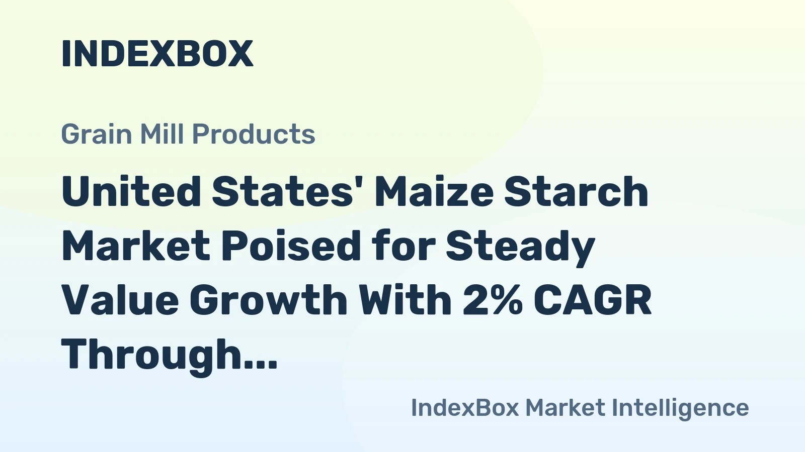 United States' Maize Starch Market Poised for Steady Value Growth With 2% CAGR Through 2035