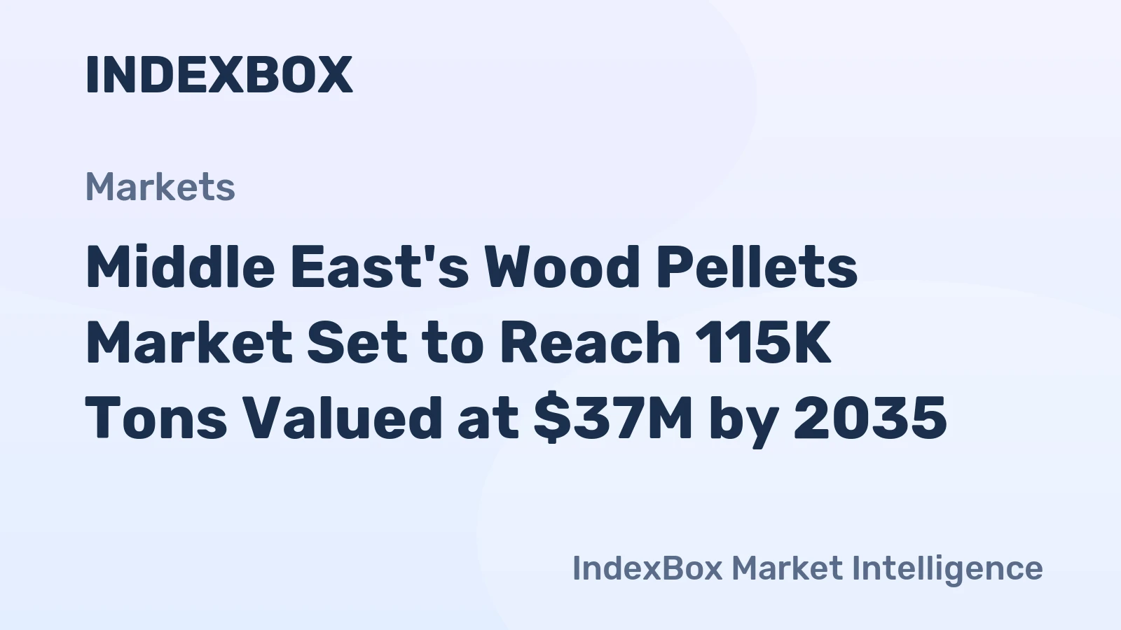 Middle East's Wood Pellets Market Set to Reach 115K Tons Valued at $37M by 2035