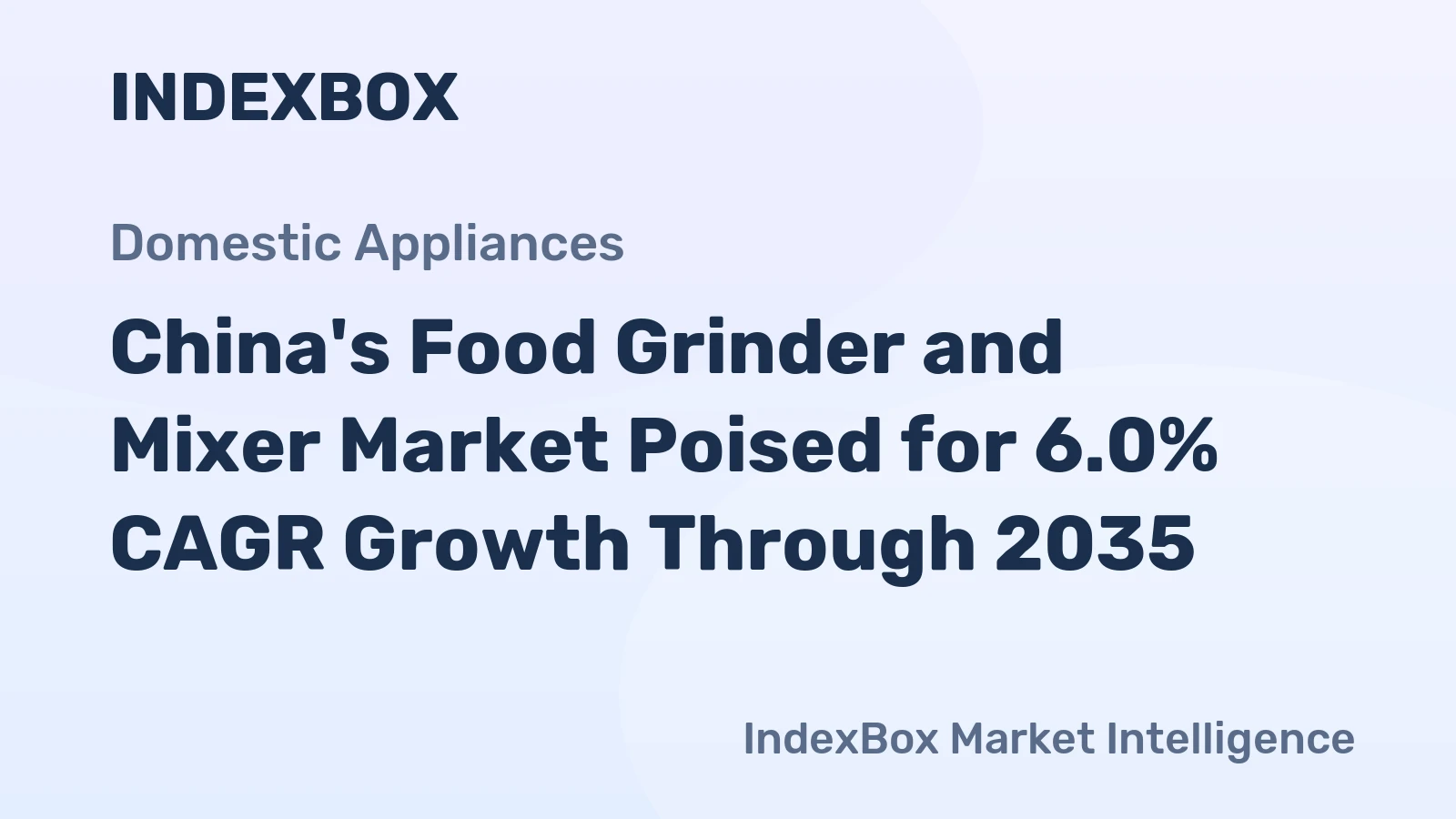 China's Food Grinder and Mixer Market Poised for 6.0% CAGR Growth Through 2035
