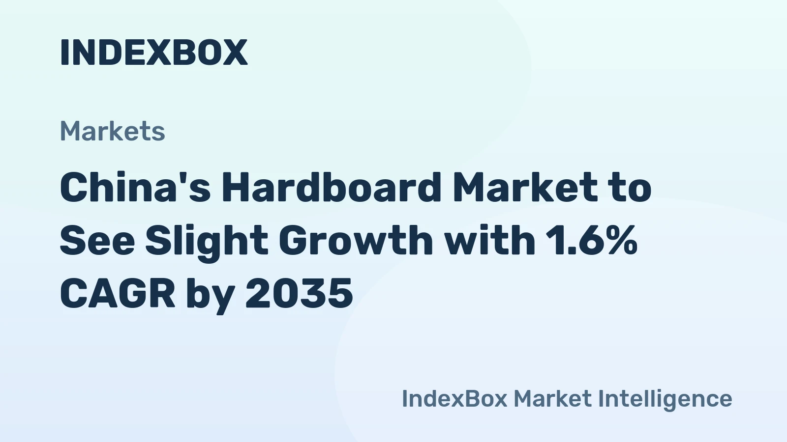 China's Hardboard Market to See Slight Growth with 1.6% CAGR by 2035