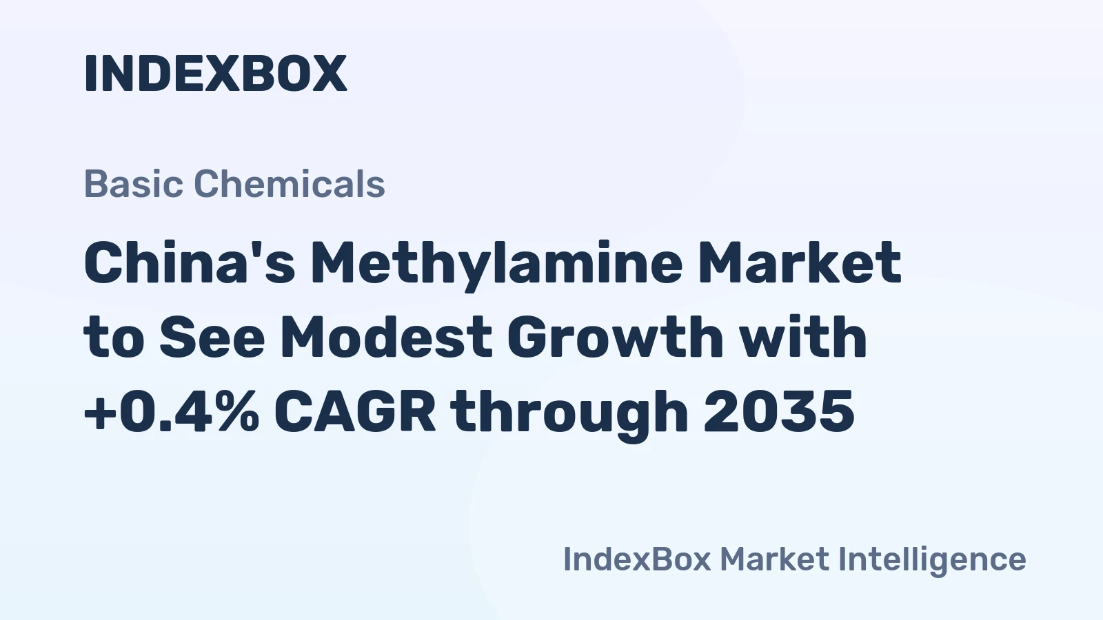 China's Methylamine Market to See Modest Growth with +0.4% CAGR through 2035