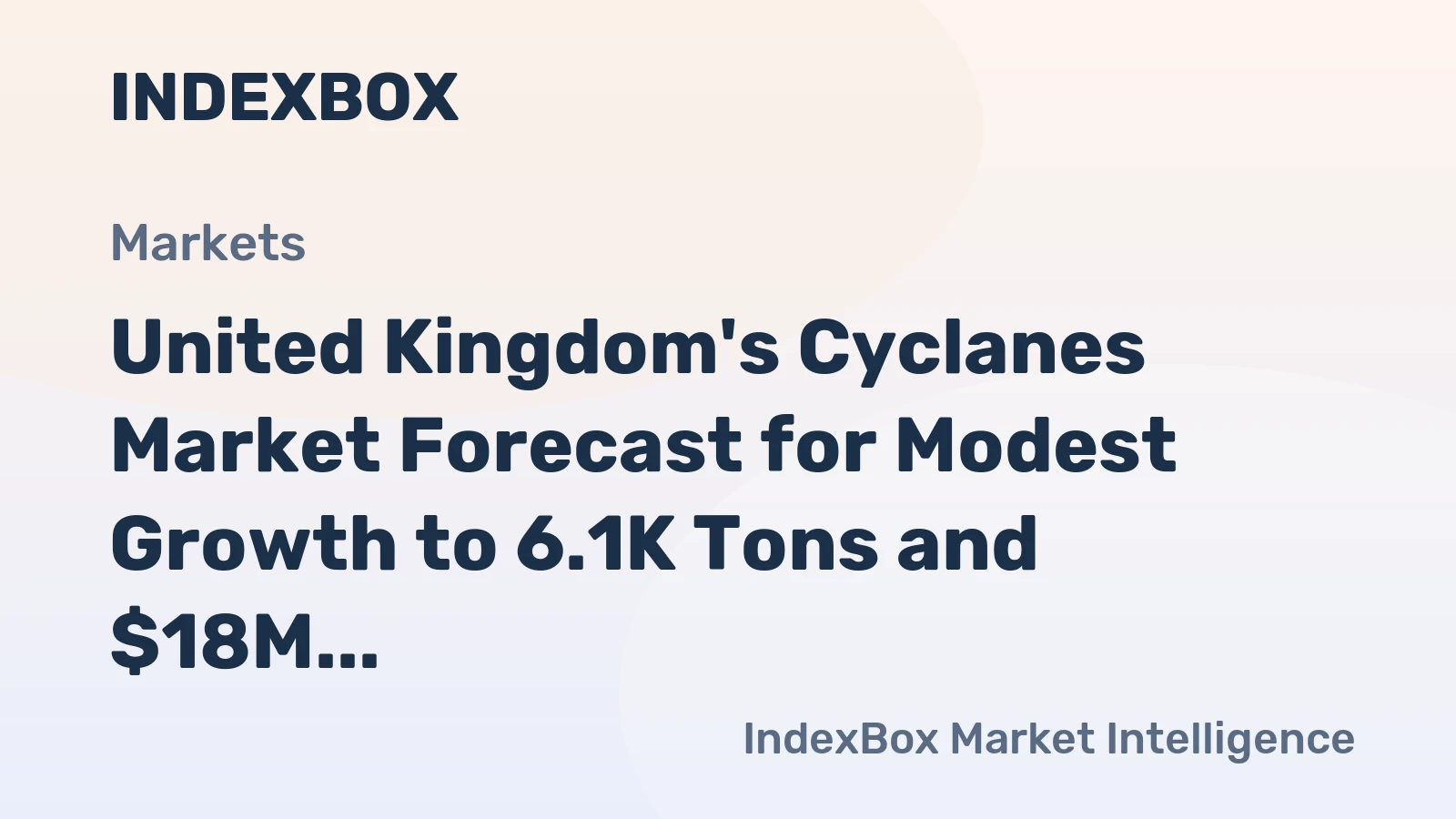 United Kingdom's Cyclanes Market Forecast for Modest Growth to 6.1K Tons and $18M Value