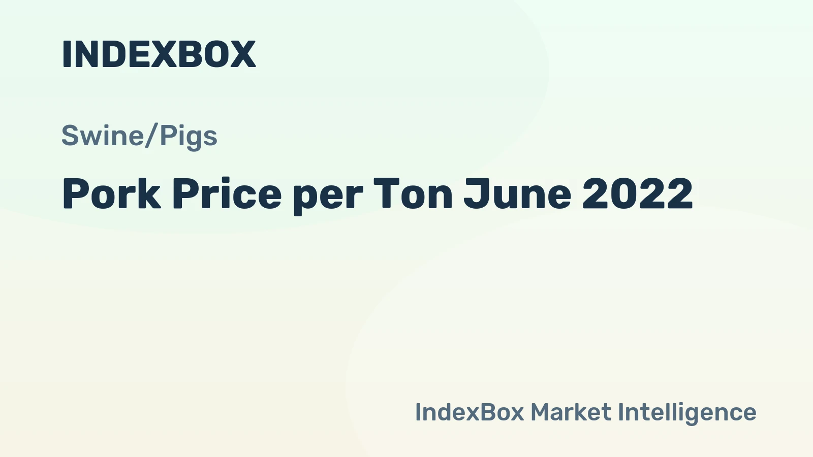 Pork Price per Ton June 2022