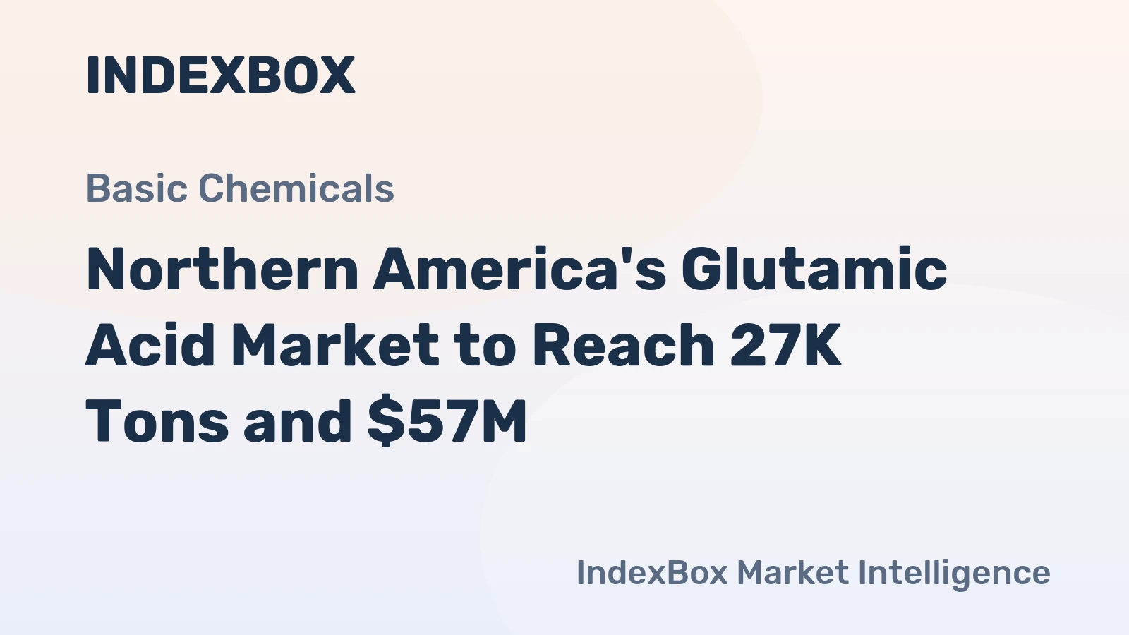 Northern America's Glutamic Acid Market to Reach 27K Tons and $57M