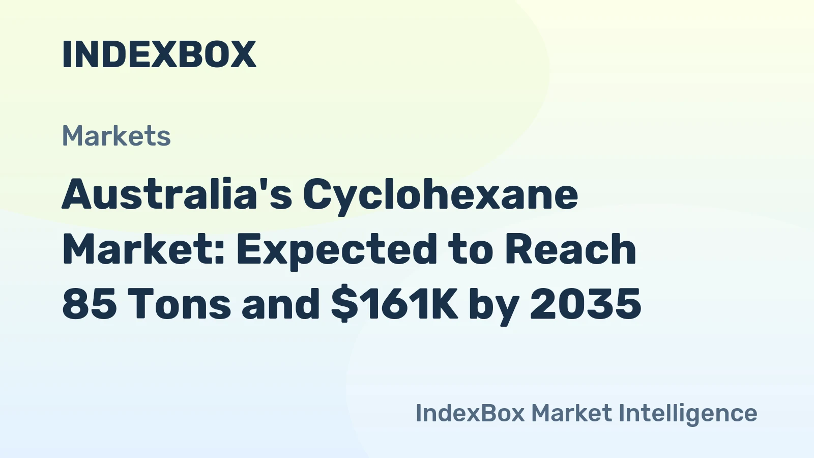 Australia's Cyclohexane Market: Expected to Reach 85 Tons and $161K by 2035