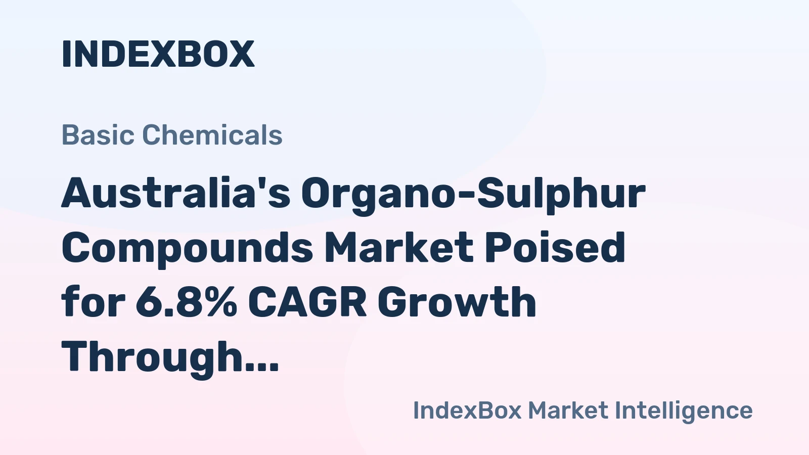 Australia's Organo-Sulphur Compounds Market Poised for 6.8% CAGR Growth Through 2035