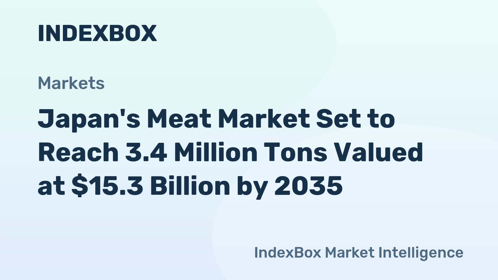 Japan's Meat Market Set to Reach 3.4 Million Tons Valued at $15.3 Billion by 2035