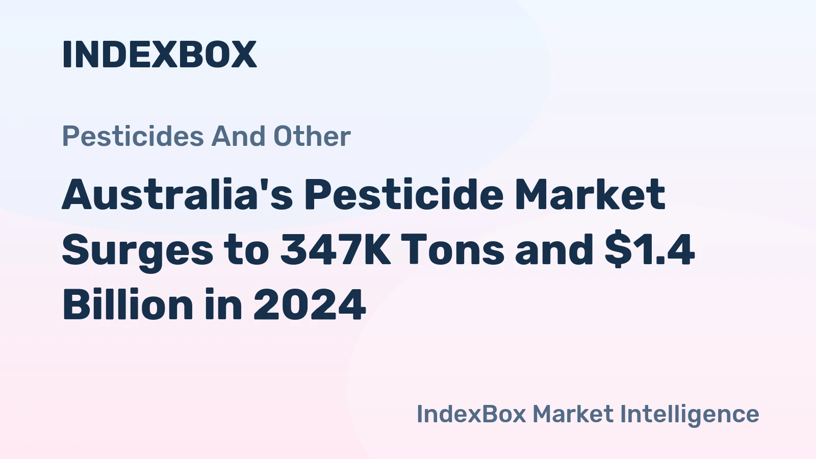 Australia's Pesticide Market Surges to 347K Tons and $1.4 Billion in 2024