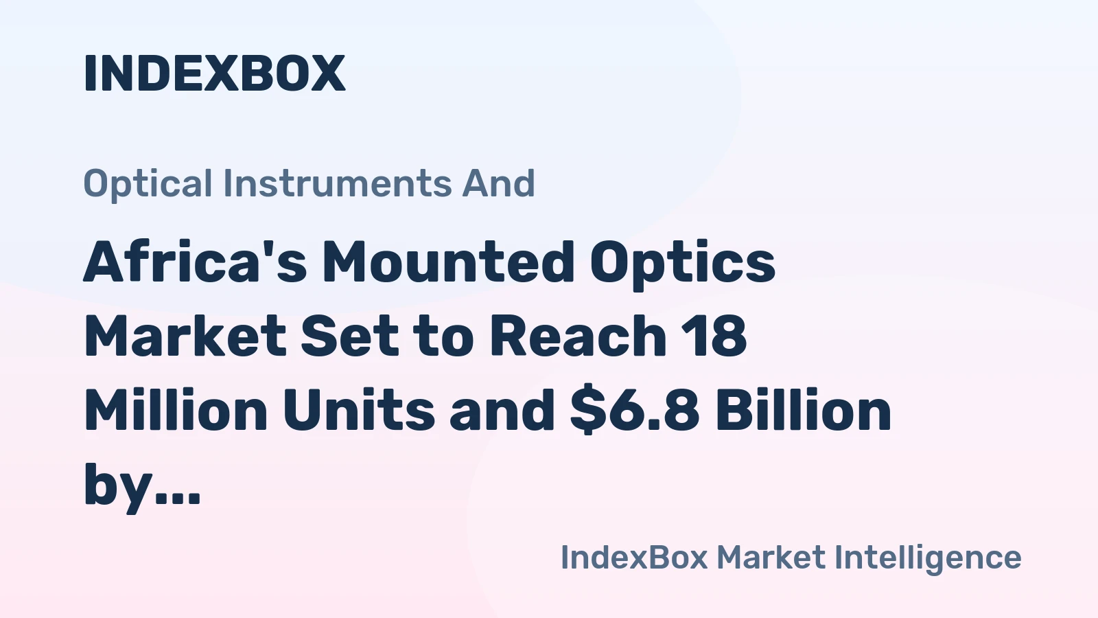Africa's Mounted Optics Market Set to Reach 18 Million Units and $6.8 Billion by 2035