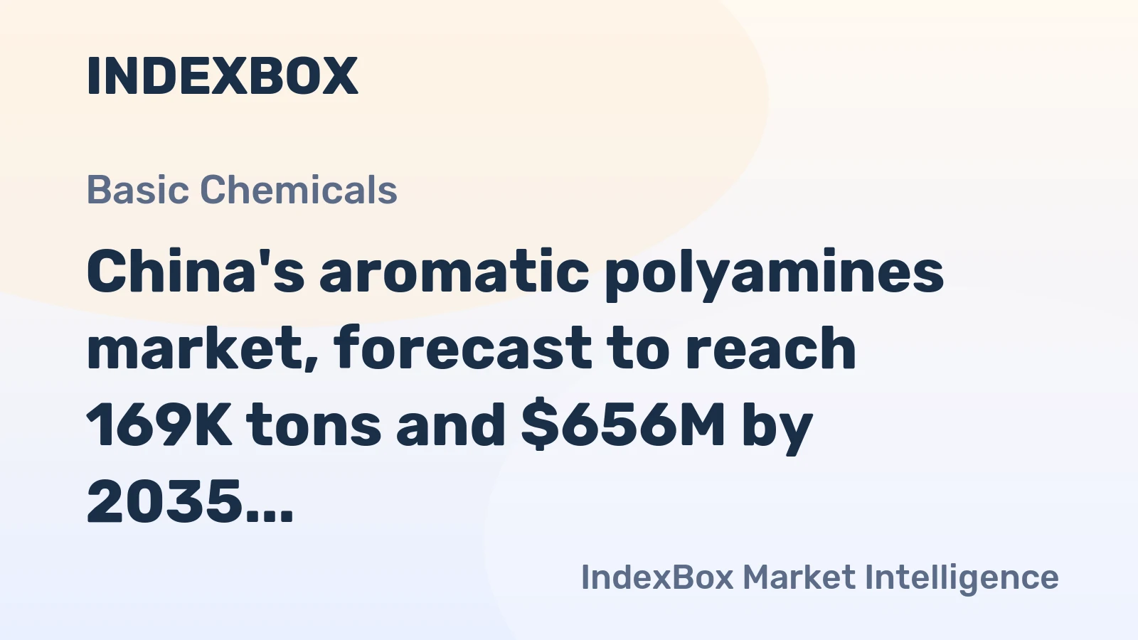 China's aromatic polyamines market, forecast to reach 169K tons and $656M by 2035, continues its upward trend in volume and value.