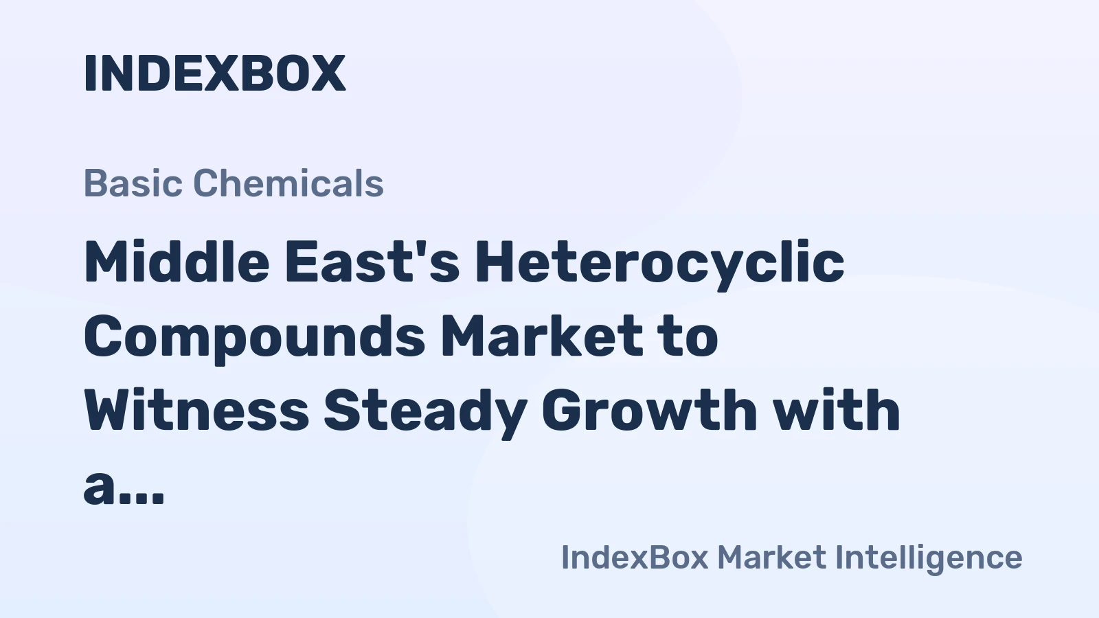Middle East's Heterocyclic Compounds Market to Witness Steady Growth with a CAGR of +0.8%
