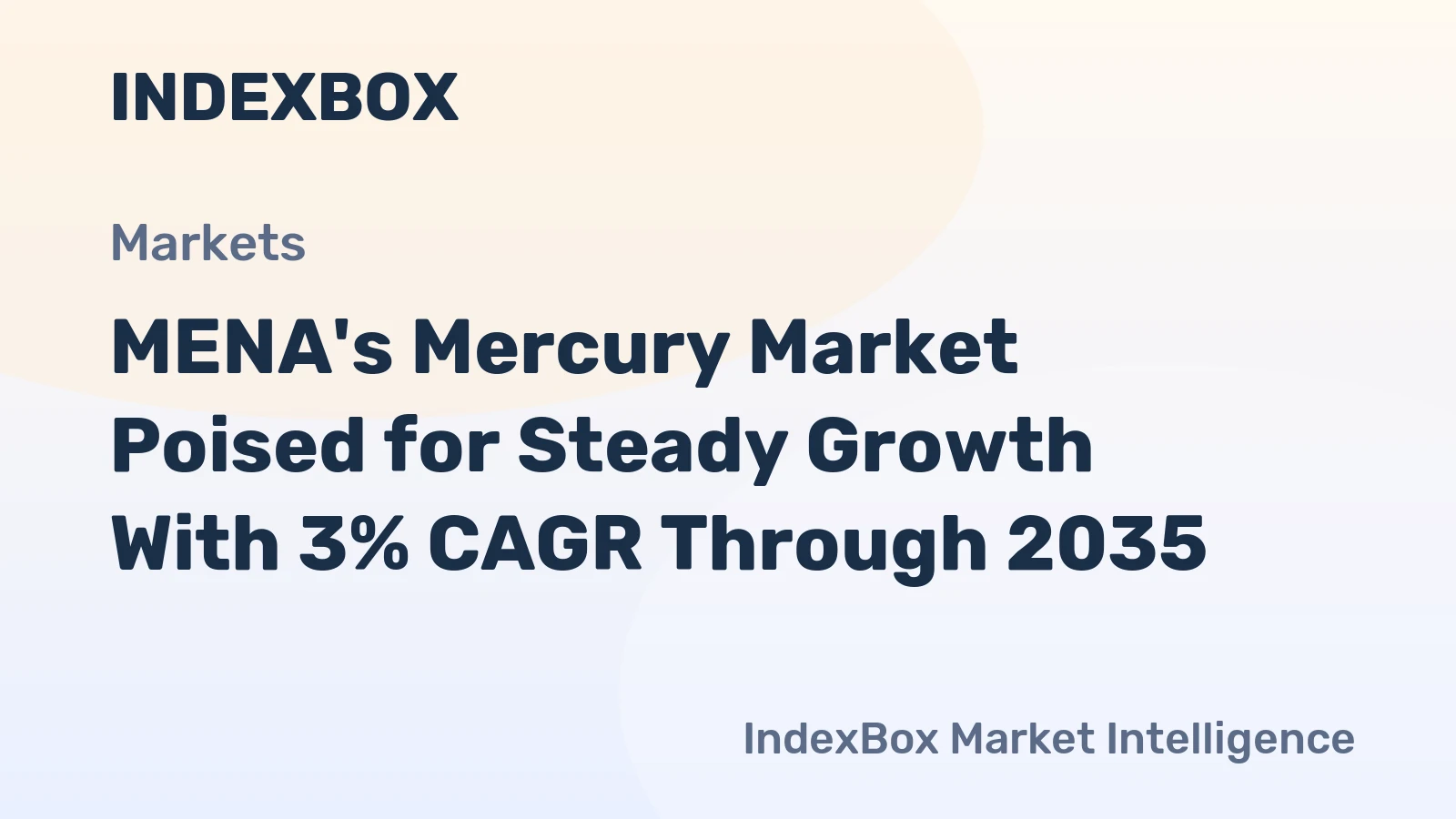 MENA's Mercury Market Poised for Steady Growth With 3% CAGR Through 2035
