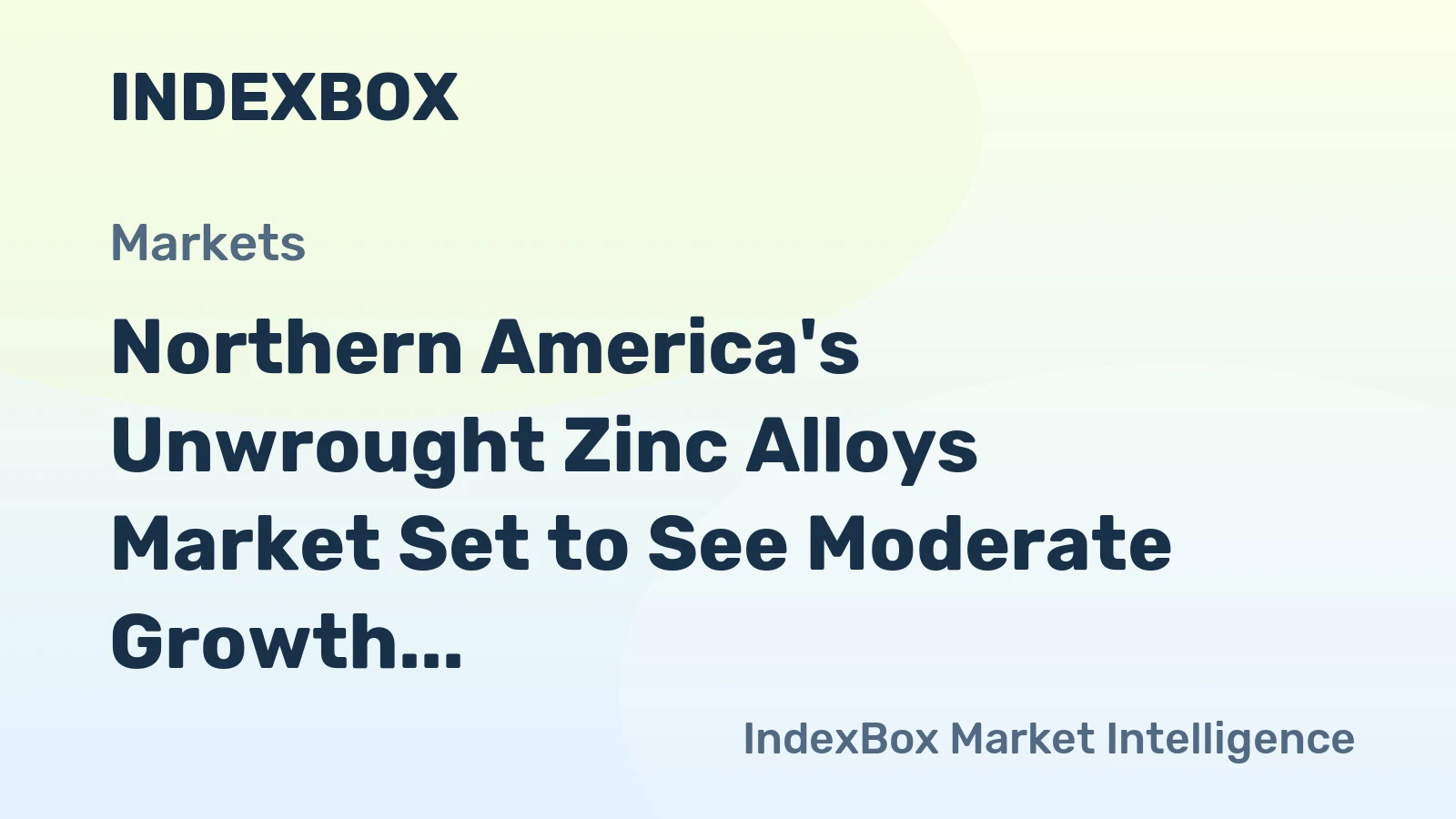 Northern America's Unwrought Zinc Alloys Market Set to See Moderate Growth with 1.5% CAGR