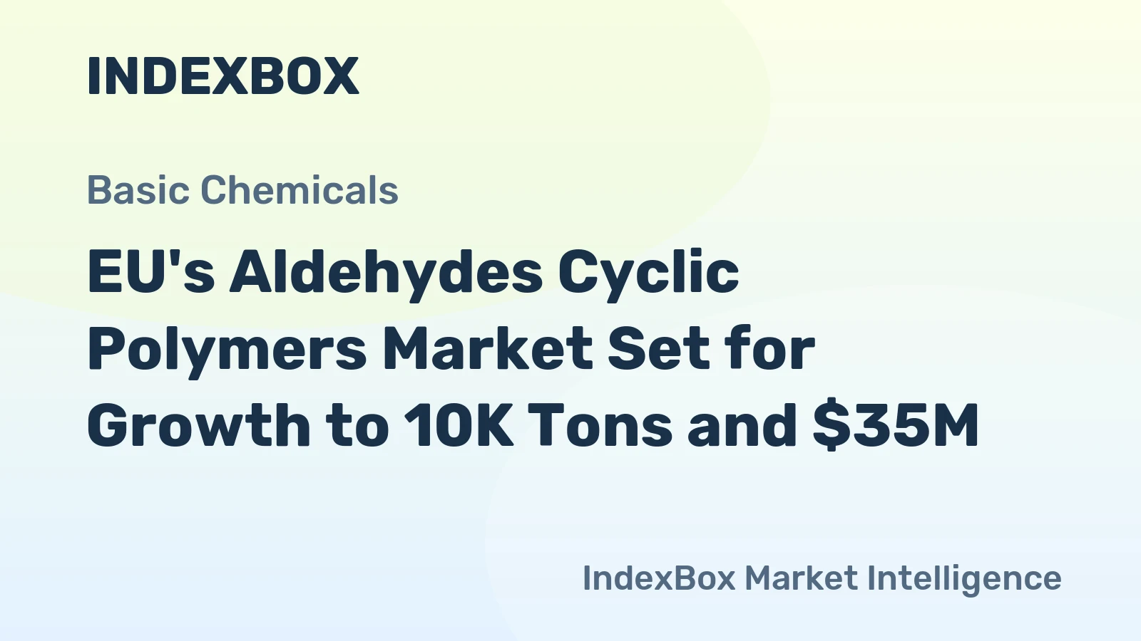 EU's Aldehydes Cyclic Polymers Market Set for Growth to 10K Tons and $35M