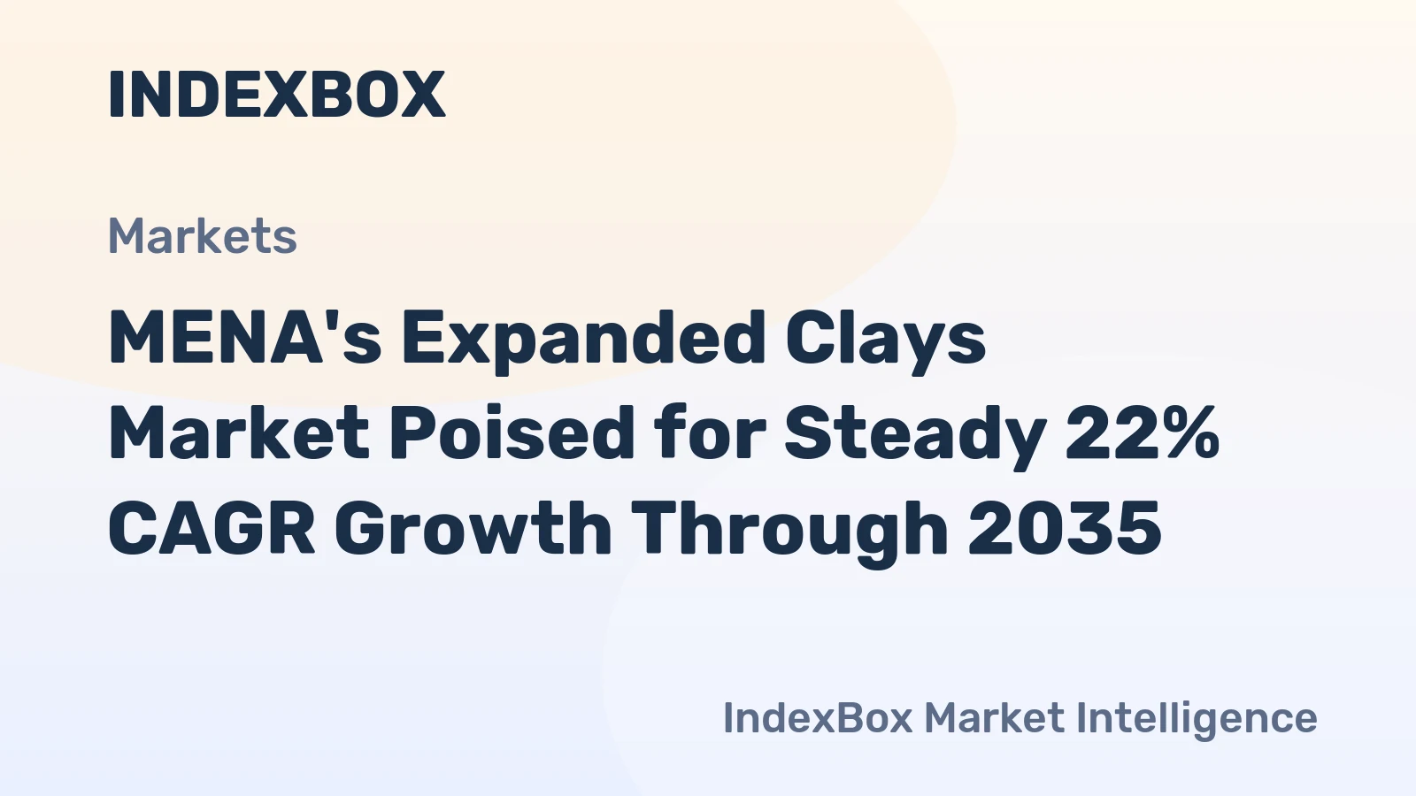 MENA's Expanded Clays Market Poised for Steady 22% CAGR Growth Through 2035