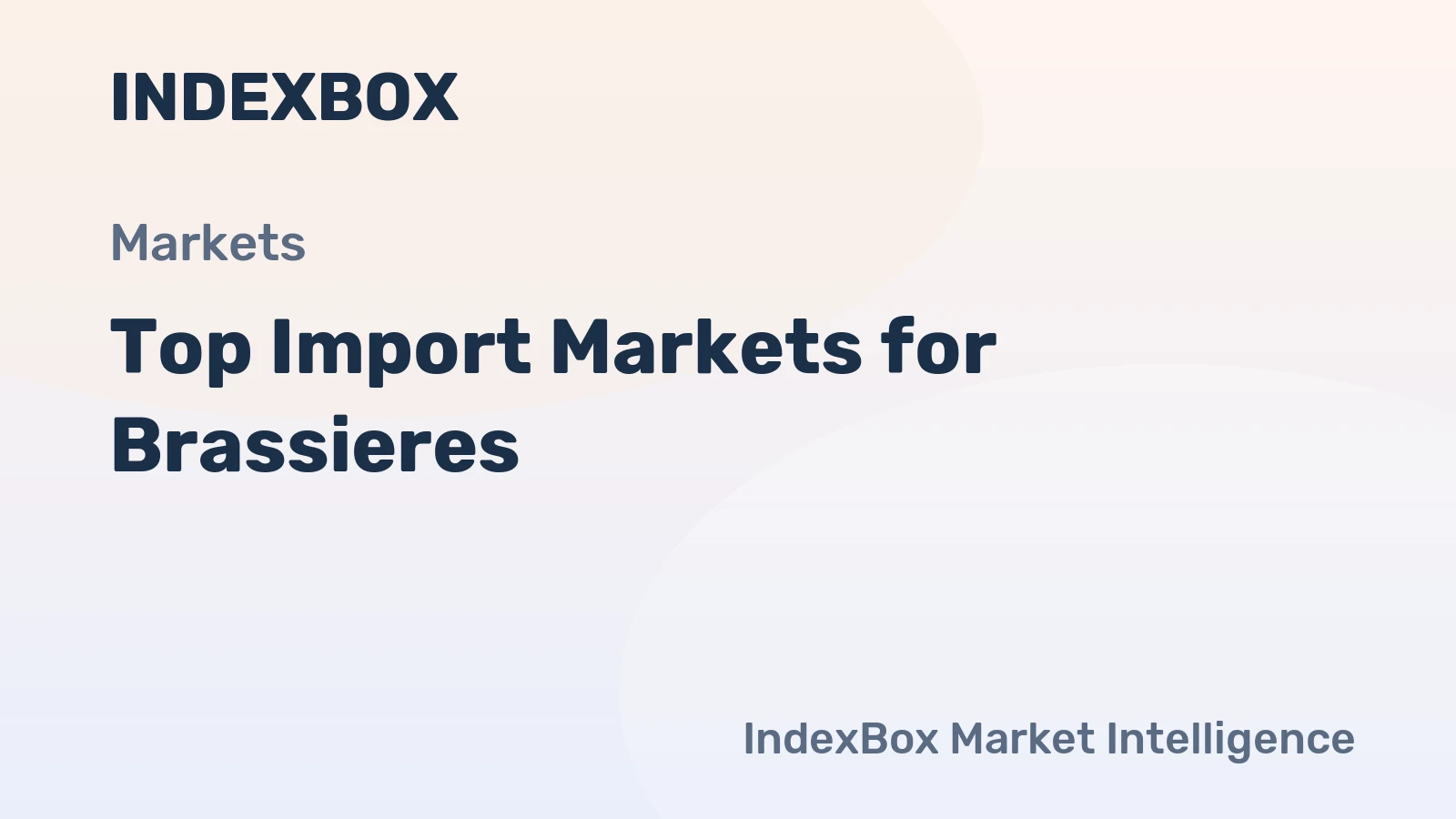 Top Import Markets for Brassieres