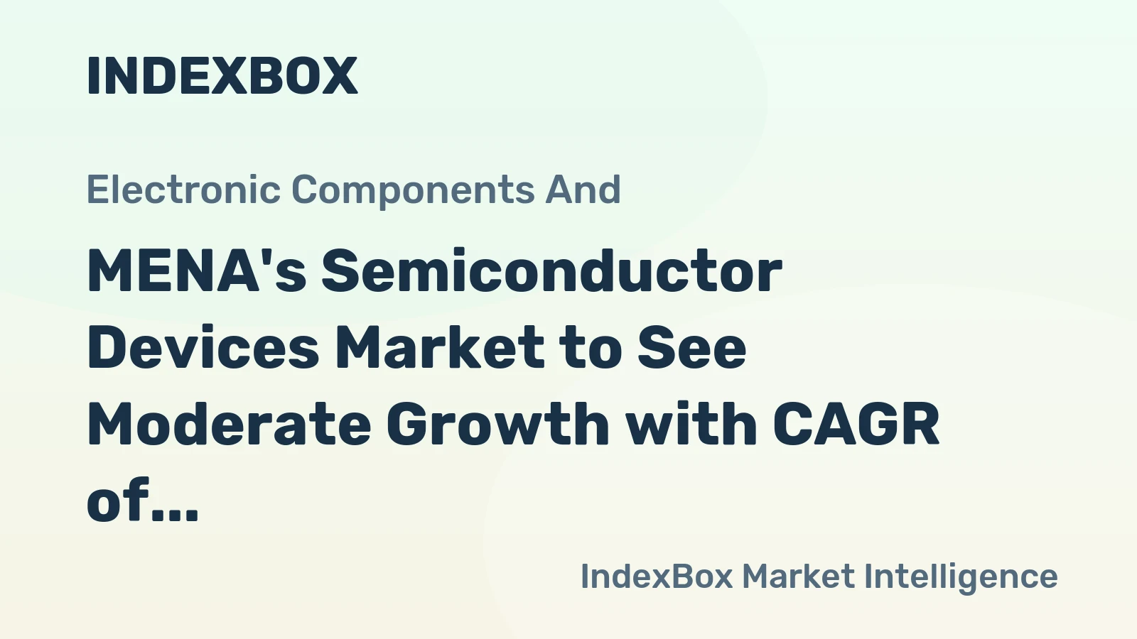 MENA's Semiconductor Devices Market to See Moderate Growth with CAGR of +2.0% from 2024-2035