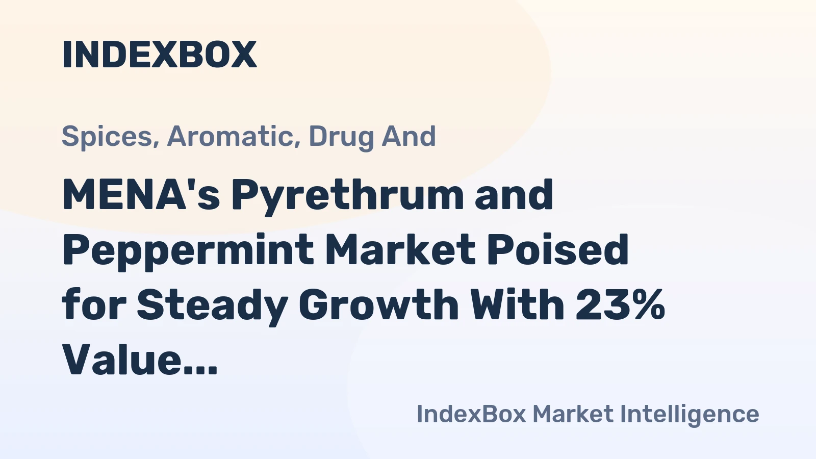 MENA's Pyrethrum and Peppermint Market Poised for Steady Growth With 23% Value CAGR Through 2035