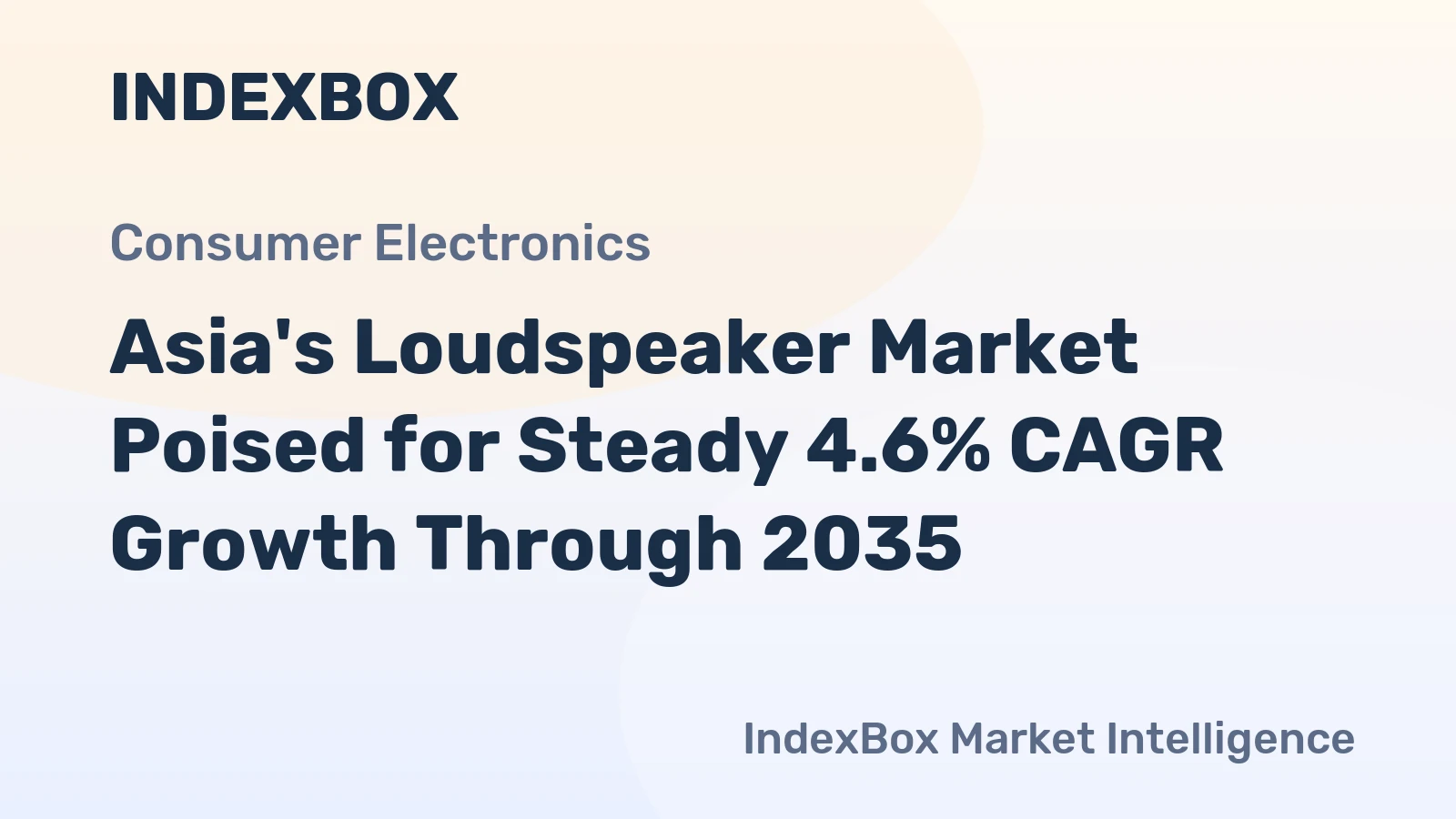 Asia's Loudspeaker Market Poised for Steady 4.6% CAGR Growth Through 2035