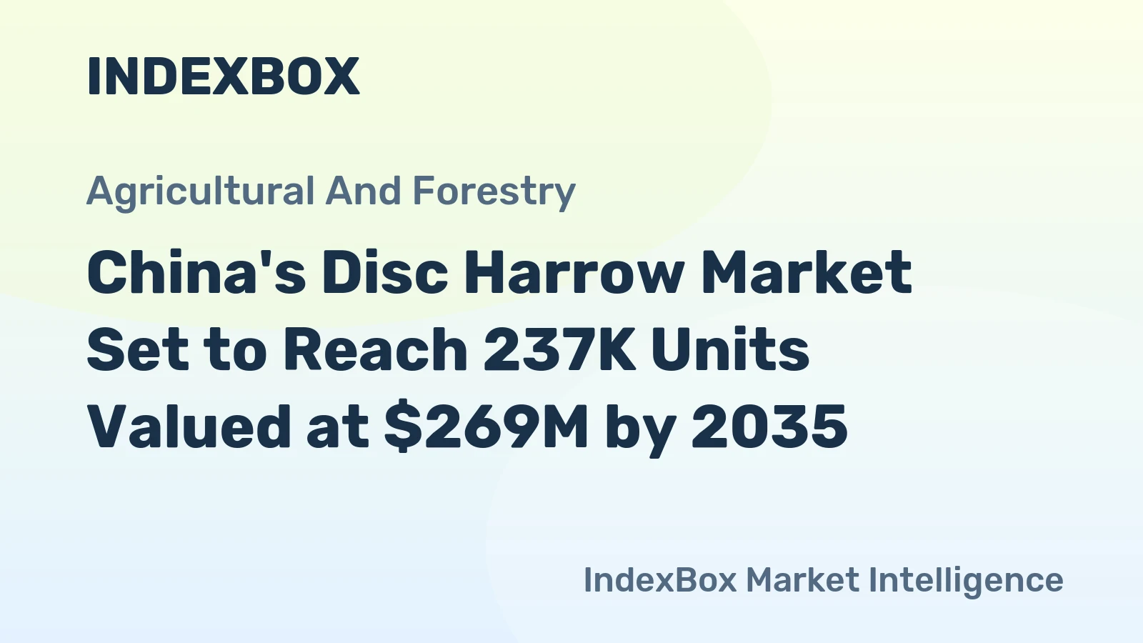 China's Disc Harrow Market Set to Reach 237K Units Valued at $269M by 2035