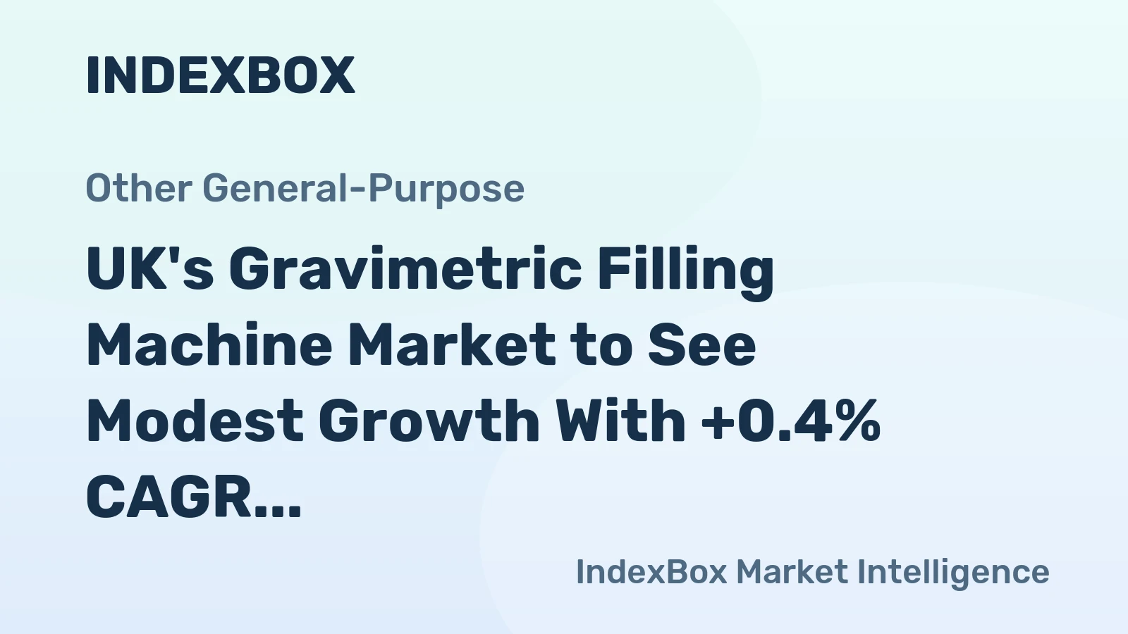 UK's Gravimetric Filling Machine Market to See Modest Growth With +0.4% CAGR Through 2035