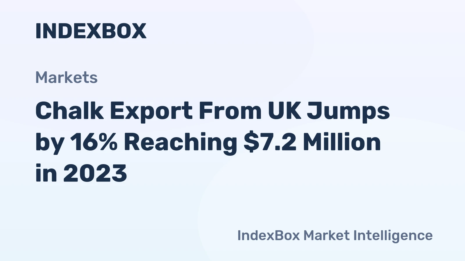 Chalk Export From UK Jumps by 16% Reaching $7.2 Million in 2023