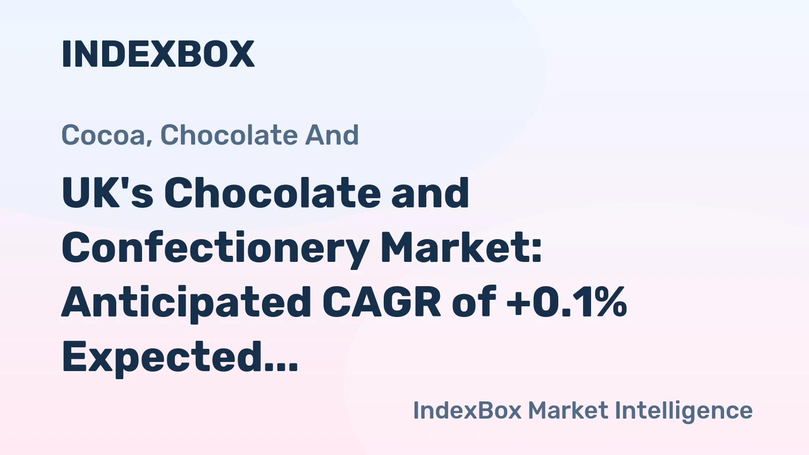 UK's Chocolate and Confectionery Market: Anticipated CAGR of +0.1% Expected to Drive Growth to 822K Tons by 2035